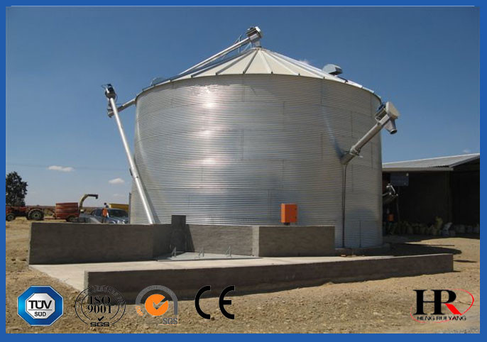500/1000/10000 Ton Vertical Grain Silo Machine Hot Dip Galvanizing ...